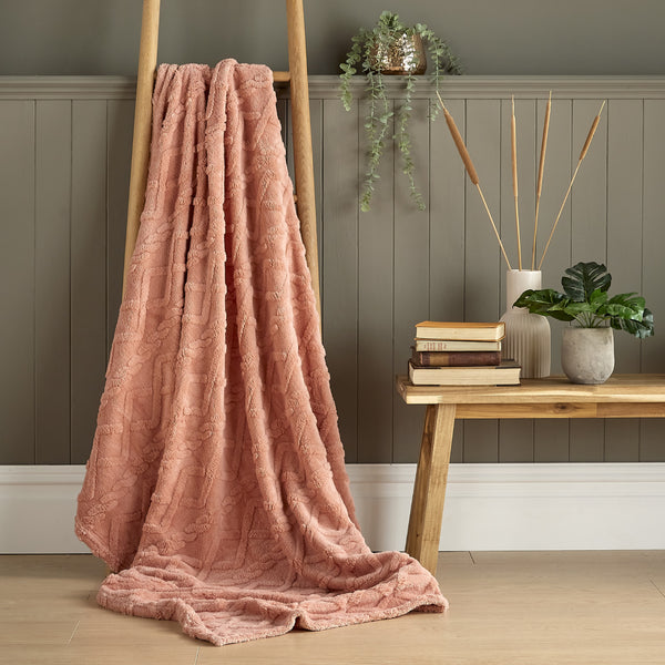 Desert Sand Cable Knit Pattern Throw | Bed & Bath Emporium – Bed and ...