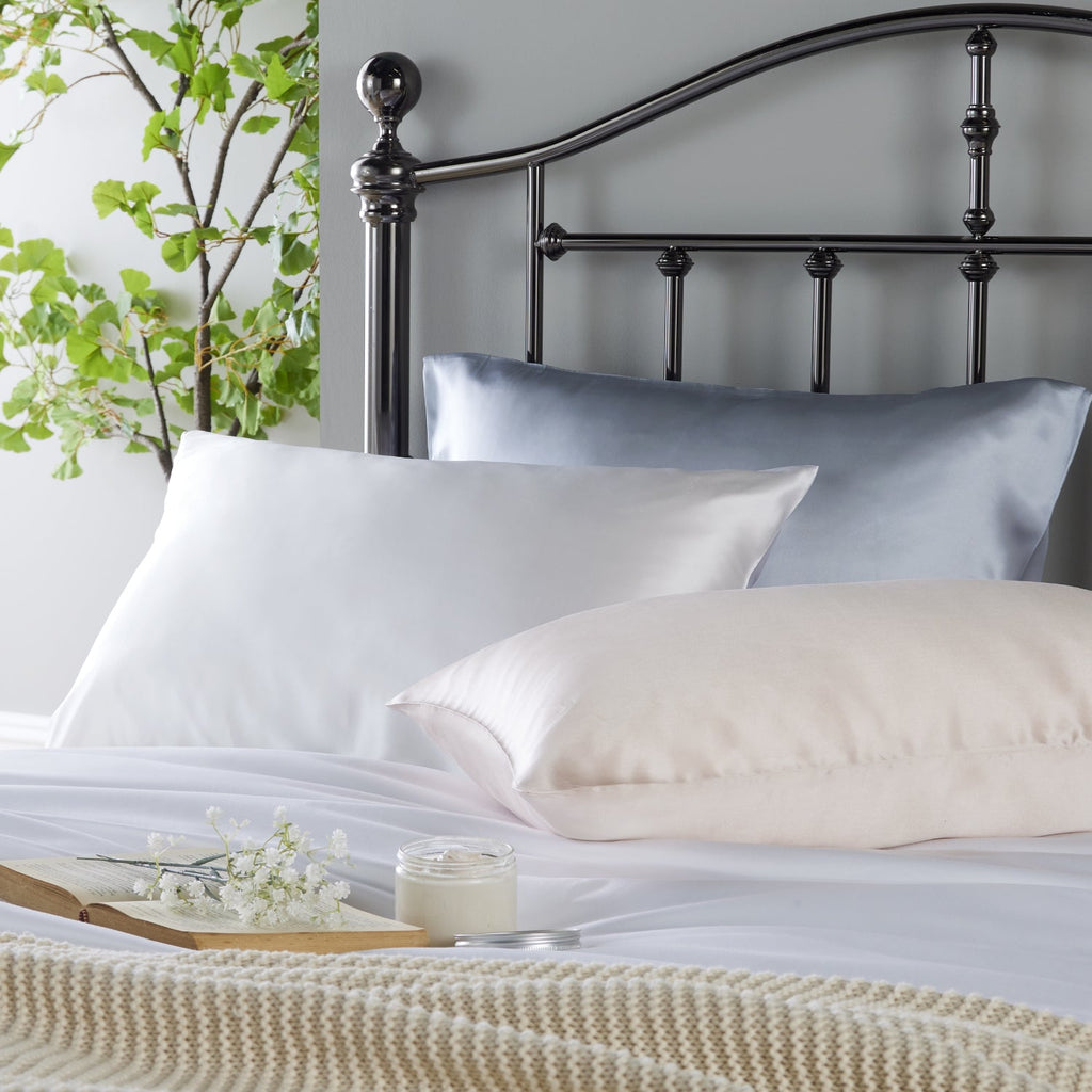 Blush 100% Mulberry Silk Pillowcase – Luxuriously Smooth Hypoallergenic | Bed & Bath Emporium ...
