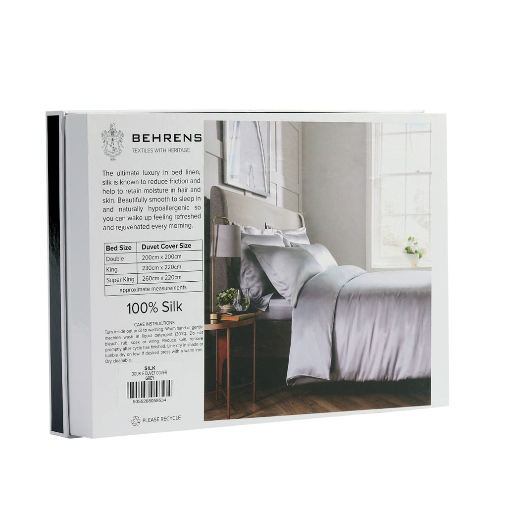 Private Collection 100% Silk Duvet Cover – White | Bed & Bath Emporium ...