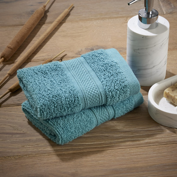 Teal Supremely Soft Quick Drying Zero Twist Towel | Bed & Bath Emporium ...